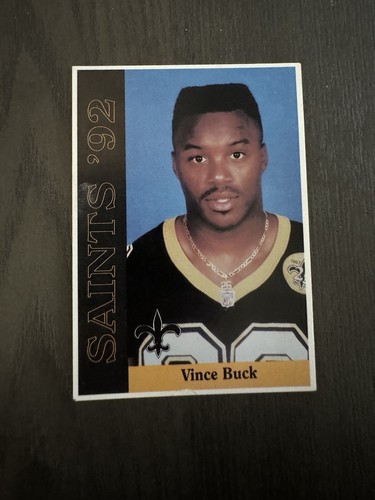 1992 VINCE BUCK New Orleans Saints McDag Team Issue Behavioral Health ...