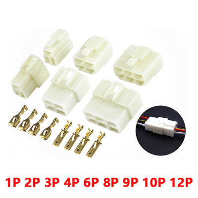 6.3mm Pin Way Electrical Multi Connector Plug Motorcycle Scooter Car ...