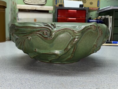 Peters & Reed PERECO Vines Art Pottery Matte Green And Brown Exc Cond ...