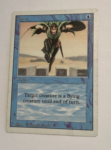 MTG Magic the Gathering Jump Flying Creature Instant Card Illus Mark ...