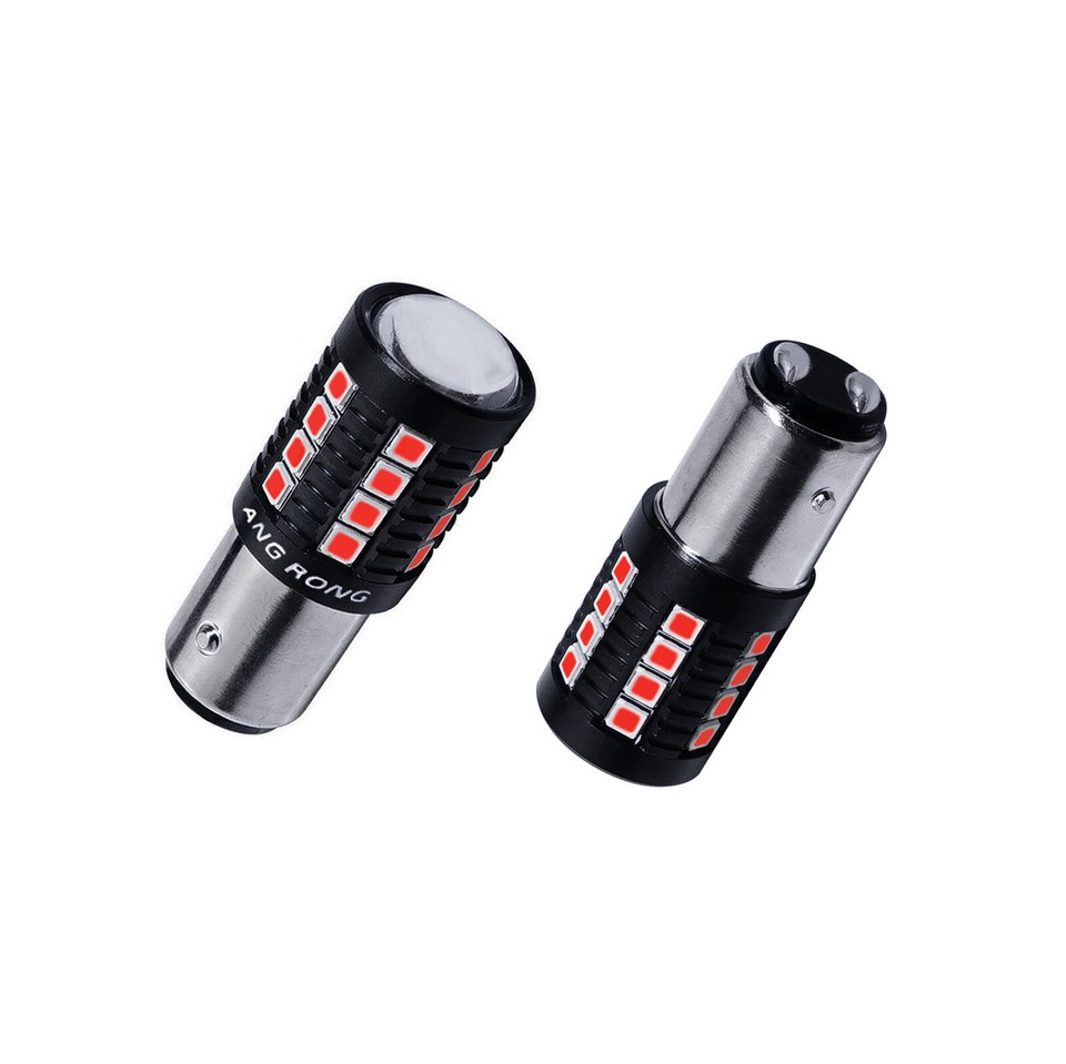 566 P21/4W BAZ15d 15W 3030 LED Red Canbus Stop Brake Side Indicator ...