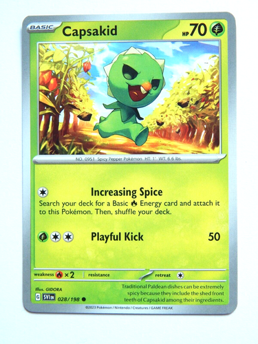 Capsakid 028/198 NM Pokemon Card Scarlet & Violet SVI EN 2023 Grass ...