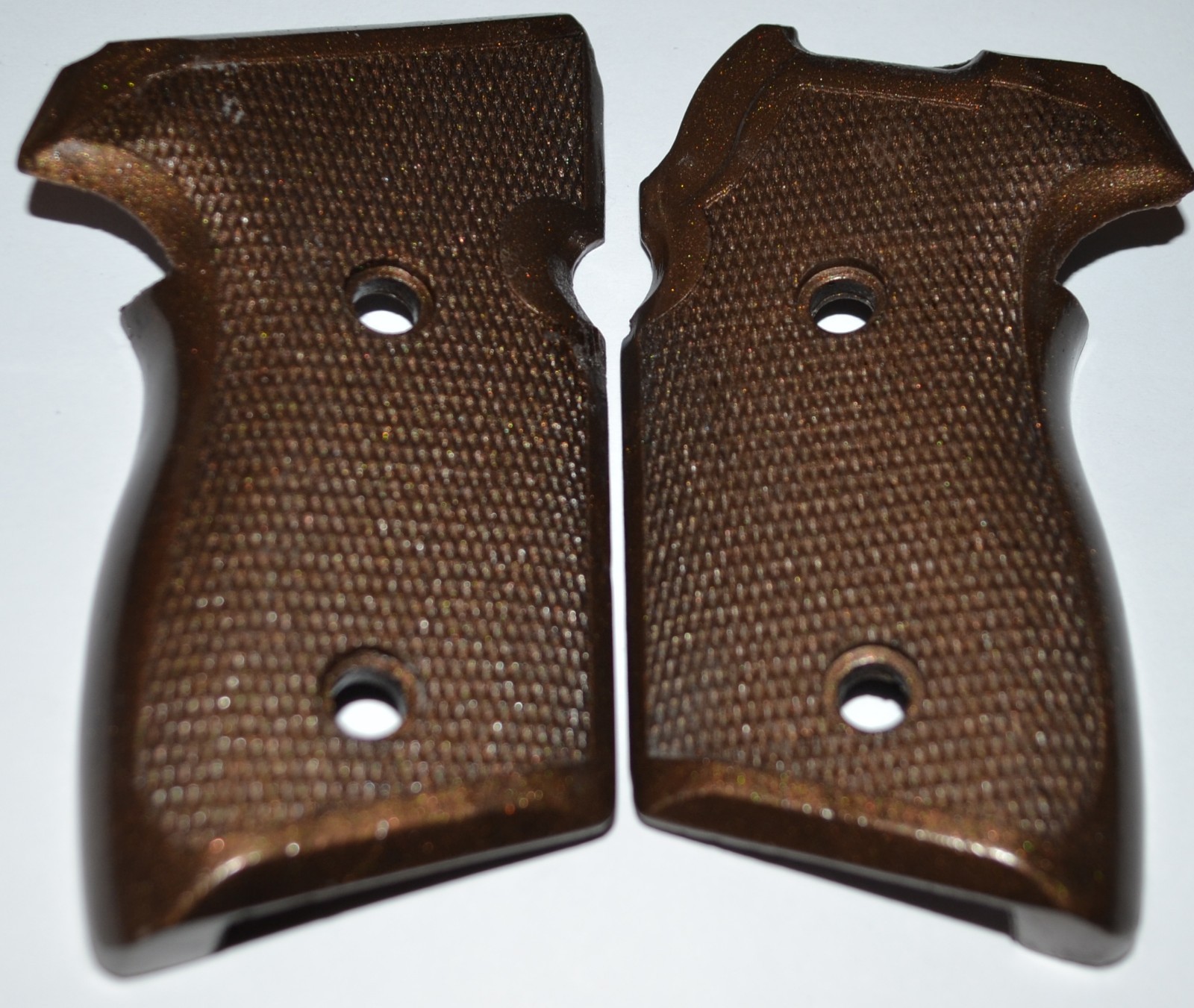 Sig Sauer P220 / P245 compact pistol grips dark brown plastic | eBay