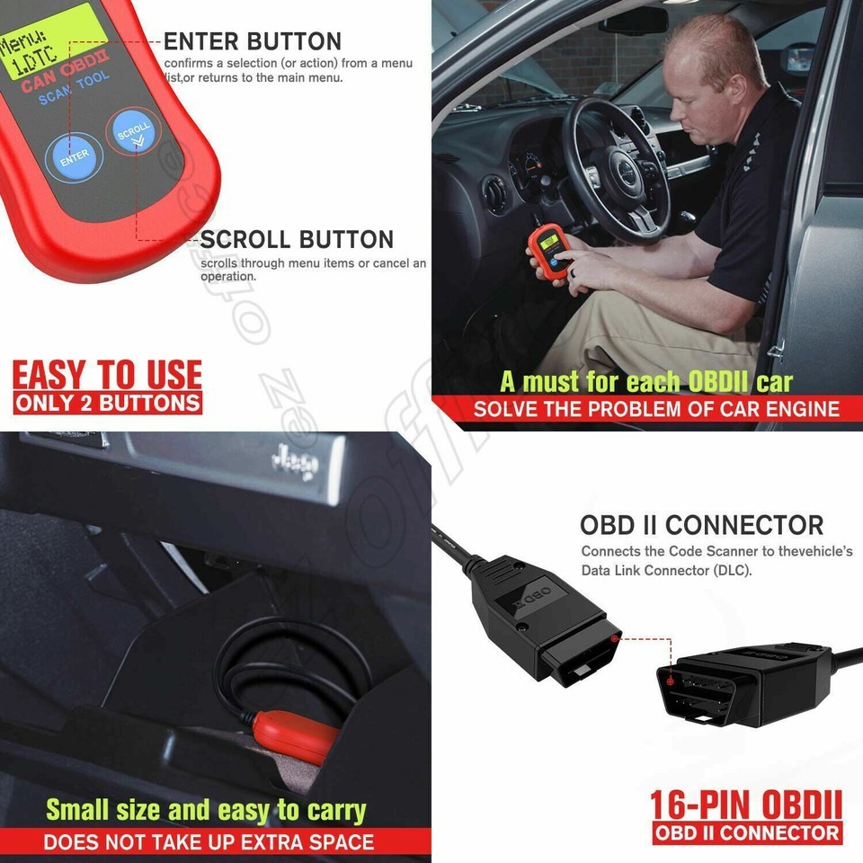 Fits Peugeot 107 206 207 307 308 2008 407 607 807 OBD2 Fault Code ...
