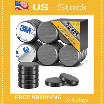 20pack Magnets for Crafts with Adhesive Backing, Round Disc Magnets ...