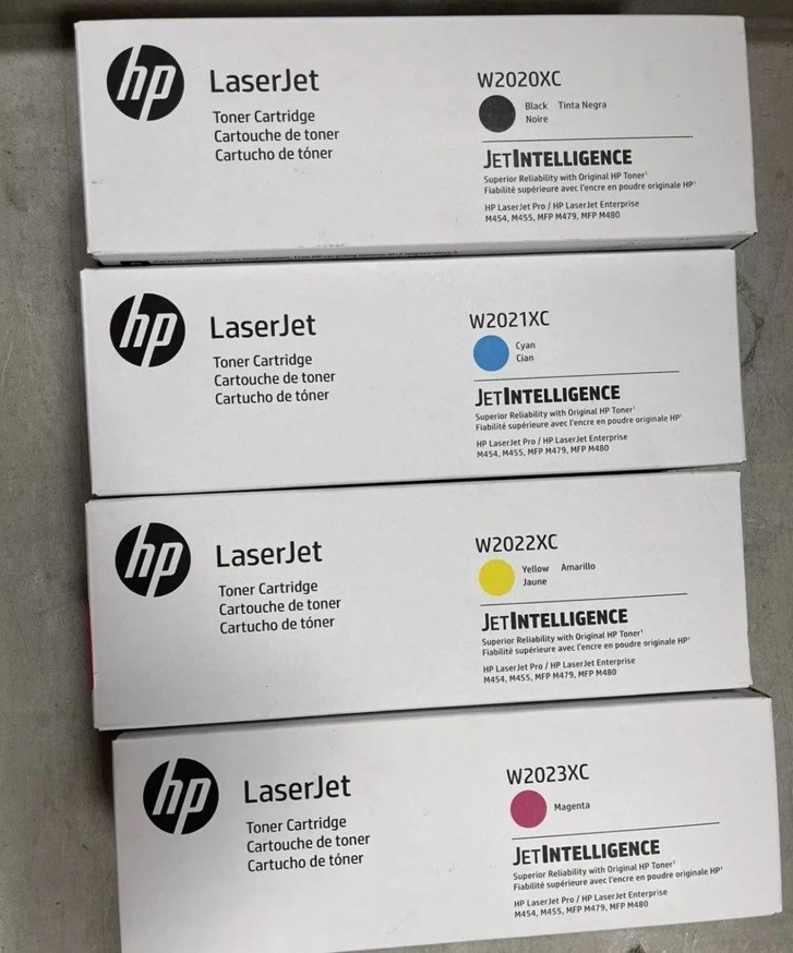 Set of 4 New HP 414X W2020XC, W2021XC, W2022XC, W2023XC, Toner ...