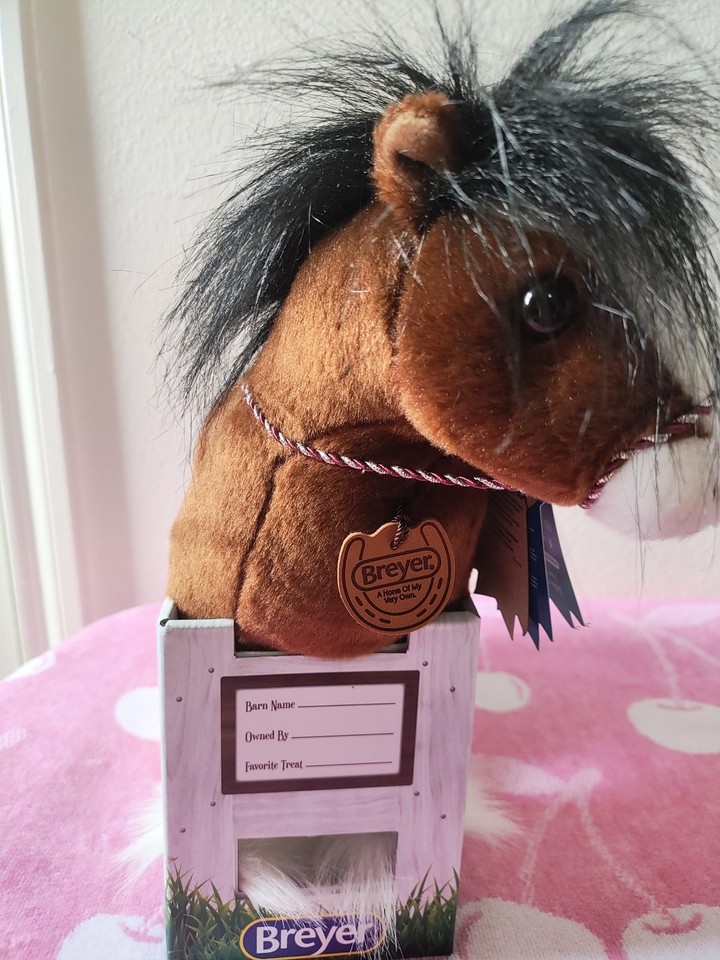 BREYER Horse 11” Clydesdale Draft Stuffed Animal Plush Freedom AURORA ...
