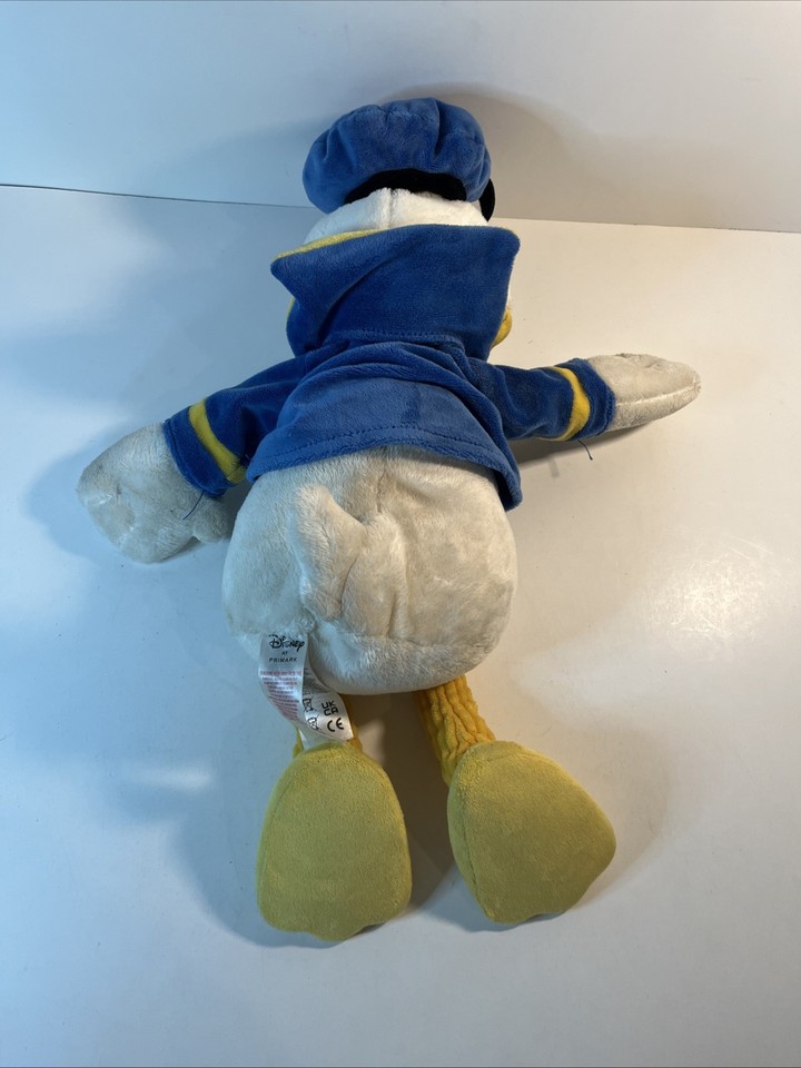 Disney Donald Duck Plush Light Blue Shirt Hat Stuffed Animal 18" Toy ...