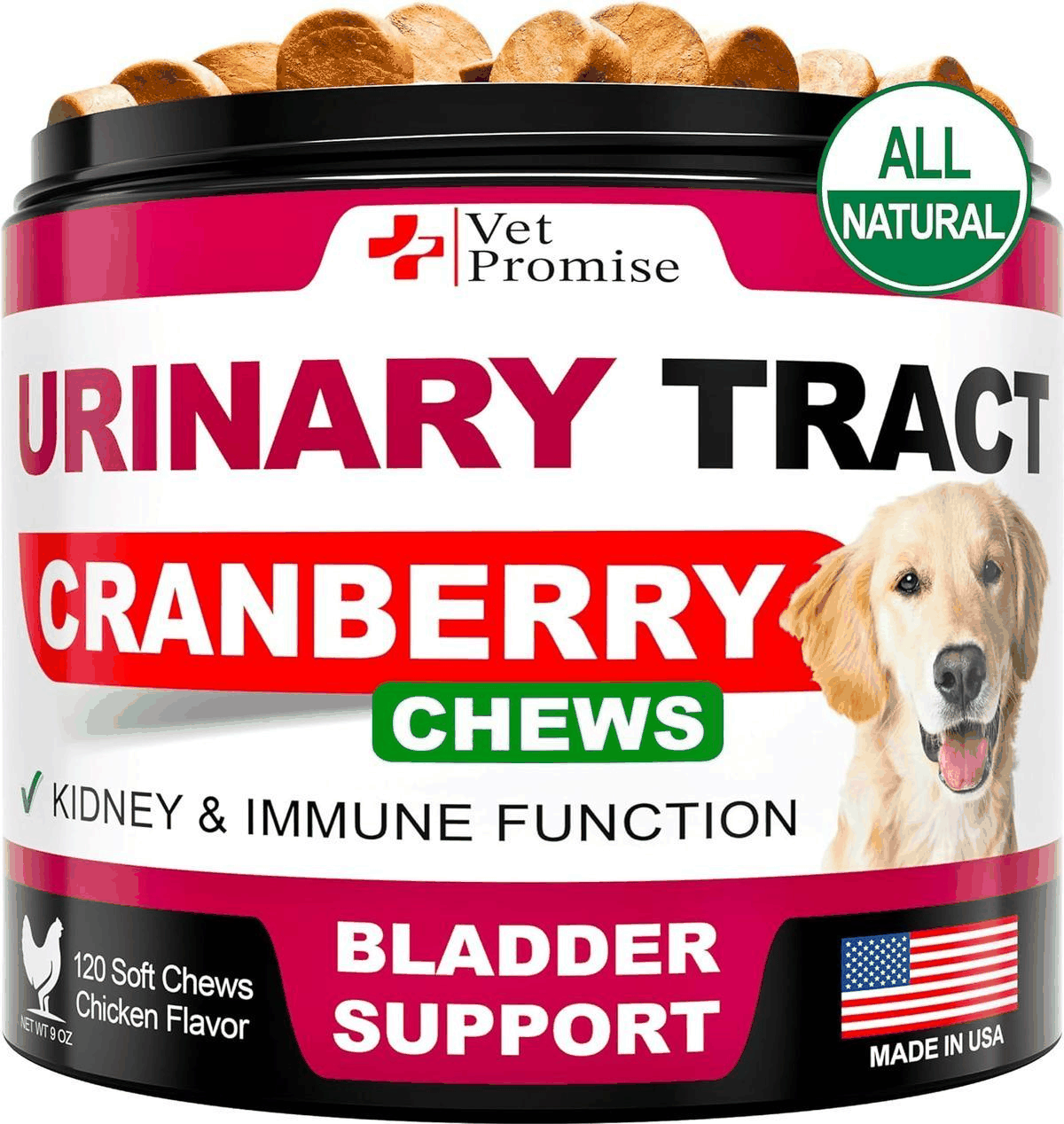 Dog UTI Treatment Cranberry Supplement for Dogs UTI Bladder Control for ...
