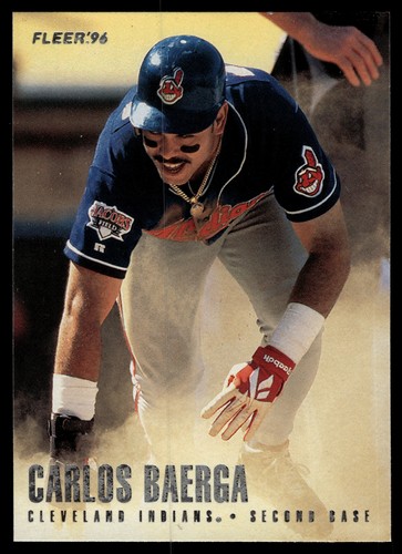 1996 Fleer Cleveland Indians Carlos Baerga #3 Cleveland Indians ...