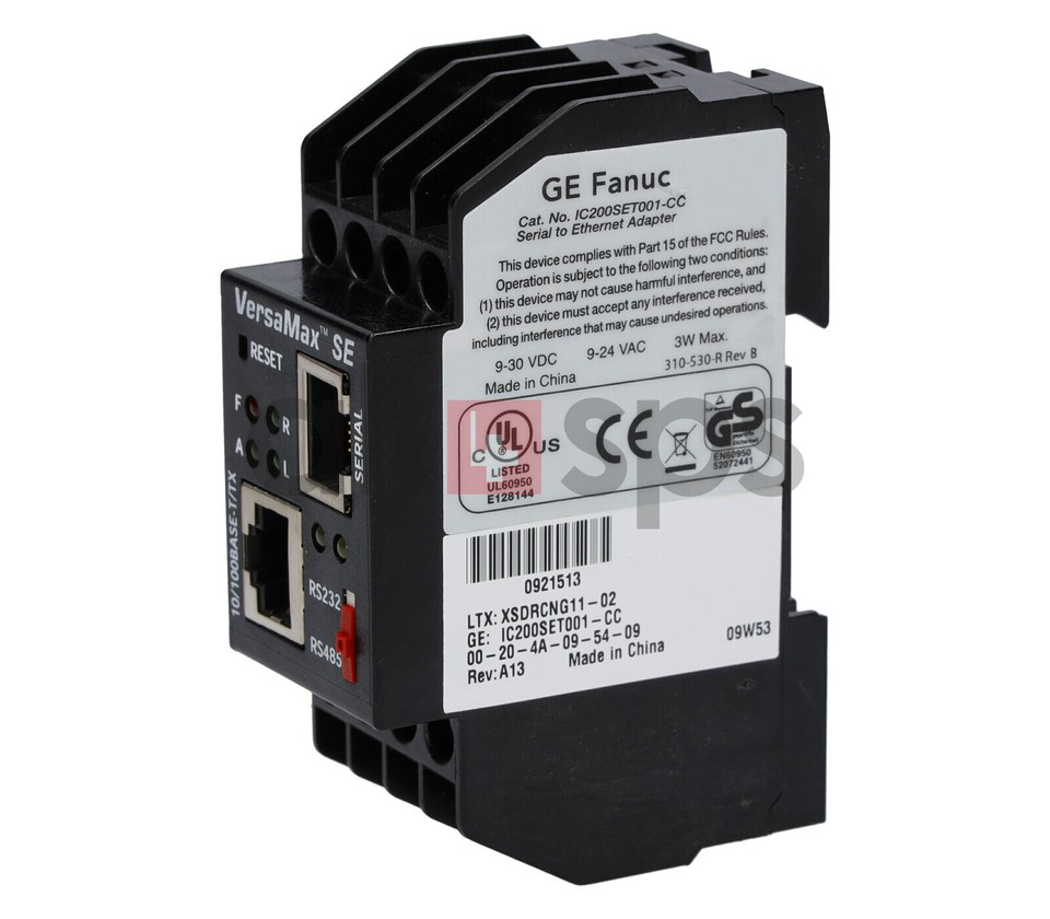 FANUC ETHERNET ADAPTER MODULE, IC200SET001-CC (US) | eBay.de