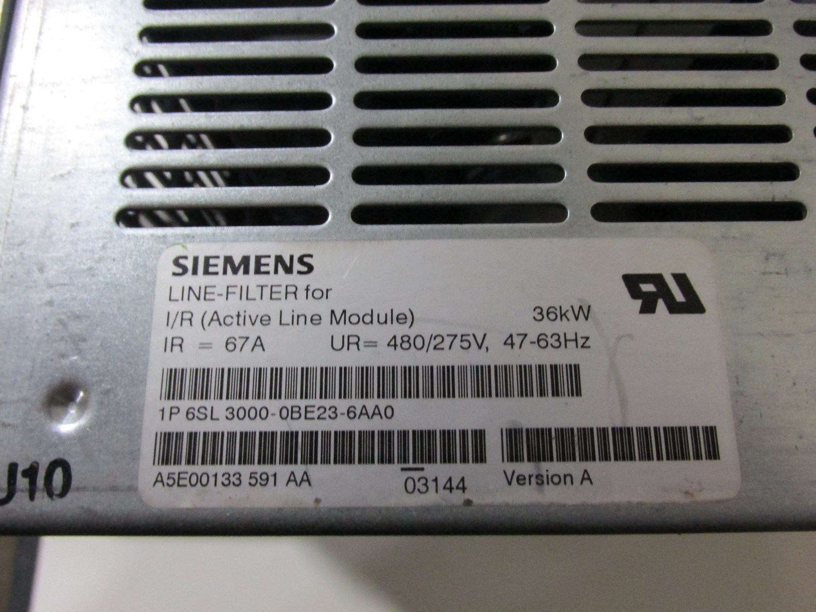Siemens Line Filter 1 P 6SL 3ØØØ-ØBE23-6AAØ 2357FM | eBay