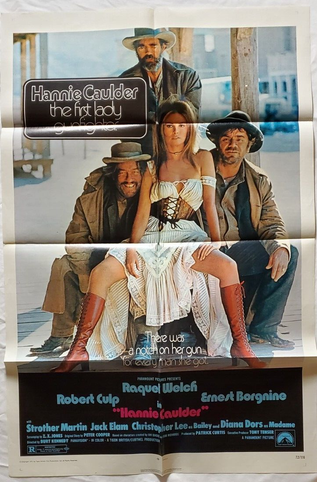 Raquel Welch "Hannie Caulder" First Lady Gunfighter 1sh Original Movie ...