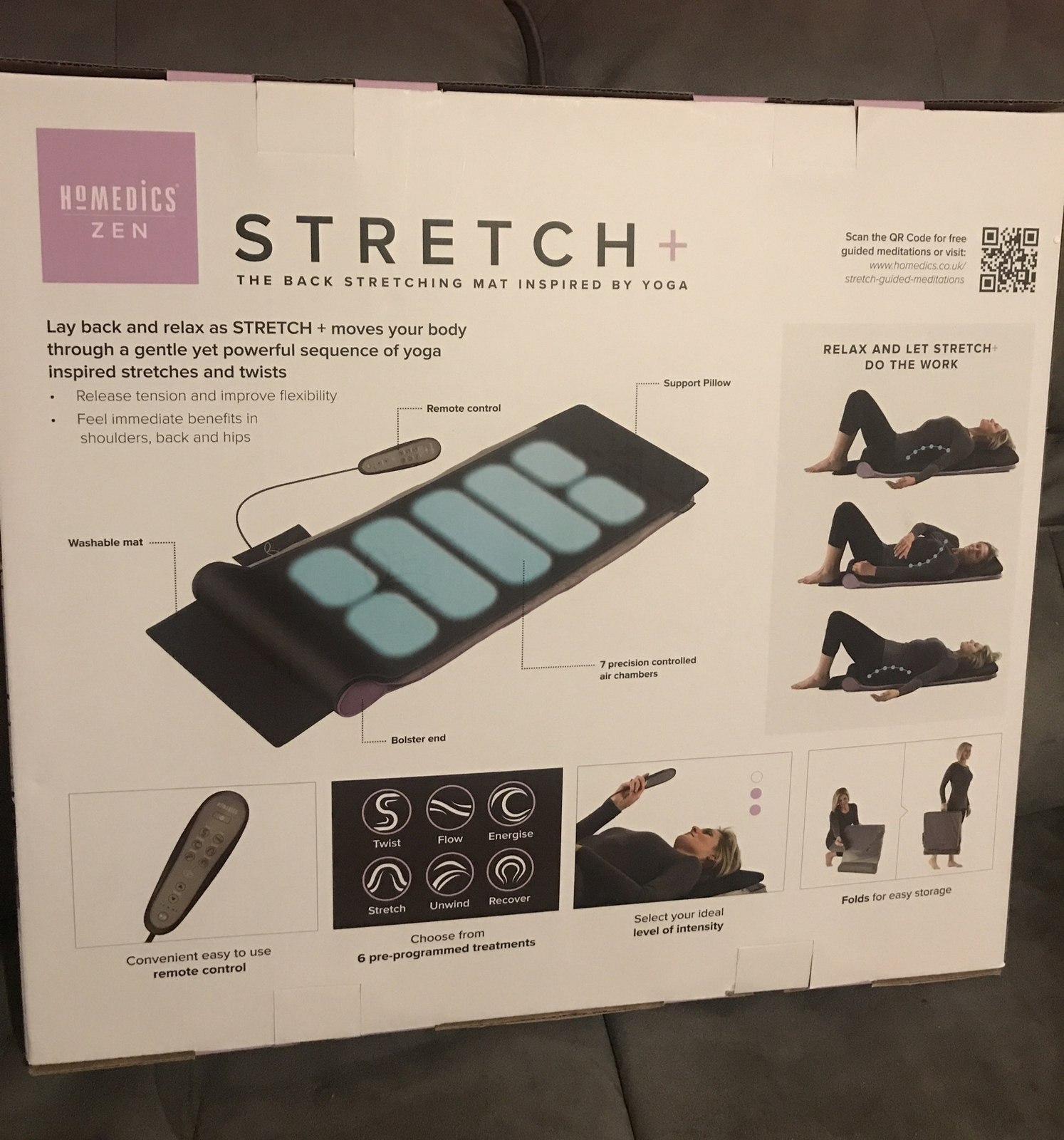 HoMedics TYM-1250-GB Stretch Plus Stretching Mat for sale online | eBay