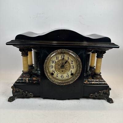 Seth Thomas Larkin Adamantine Mantle Clock Lion's Paw Feet - Doesn’t ...