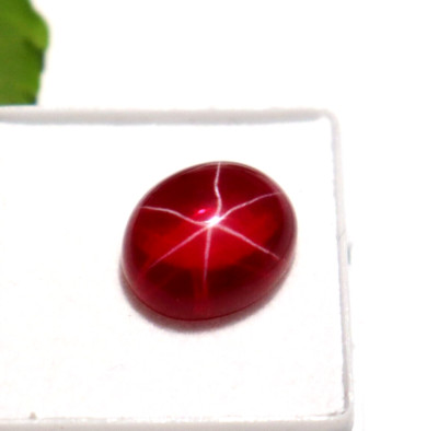 10-14 CT Ruby Loose Gemstone Certified Star Ruby Oval Cut Natural Star ...