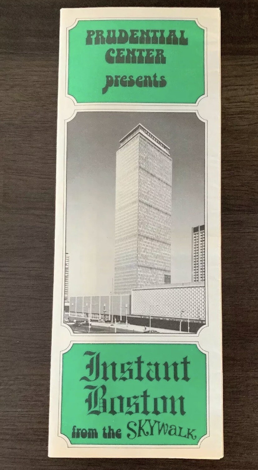 VINTAGE 1973 PRUDENTIAL CENTER PRESENTS INSTANT BOSTON FROM SKYWALK ...