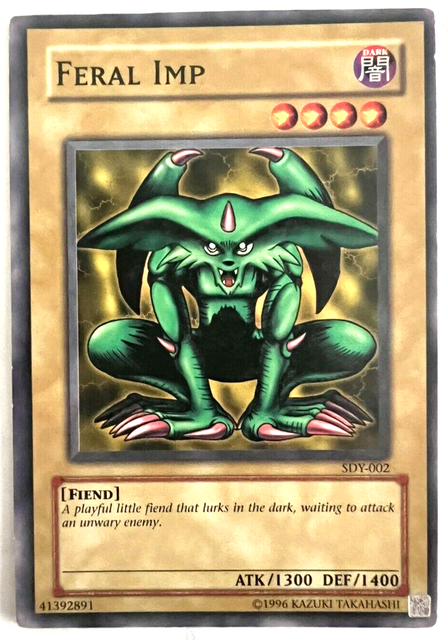 Yu-Gi-Oh! TCG Feral Imp Starter Deck Yugi SDY-002 Unlimited Common for ...