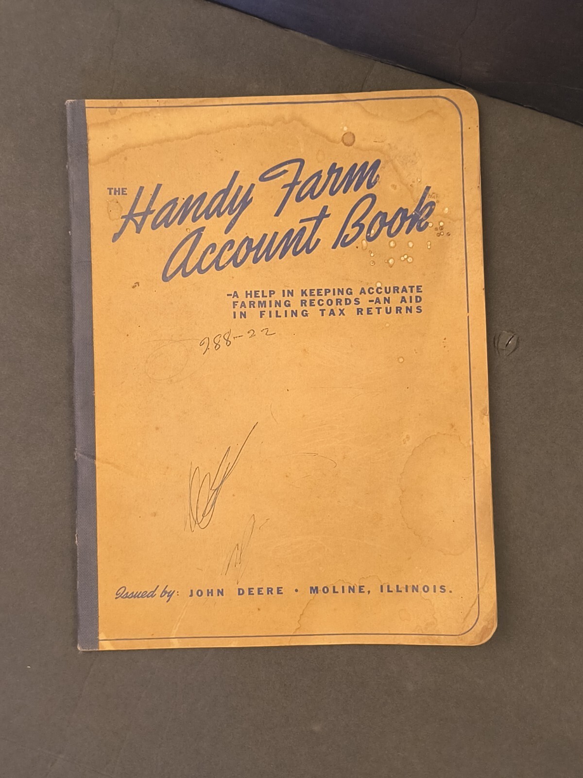 1950 John Deere Tractor Company Farm Account Book Rare | eBay