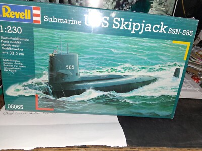 Revell submarine USS Skipjack 1/230 scale model kit | eBay