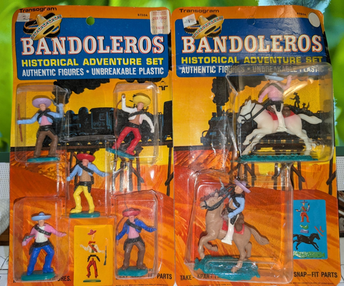 1968 Transogram Plastic toy Bandoleros Military Figures Timpo Similar 2 ...