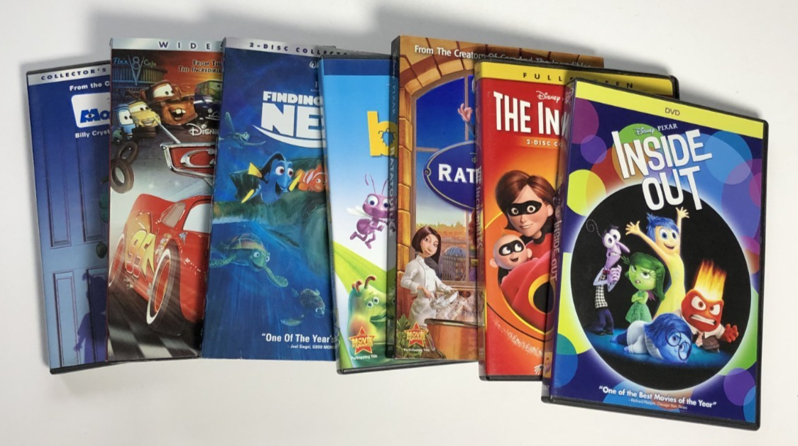 8 Disney Pixar Movie Set (See Description for Titles) DVD's Excellent ...