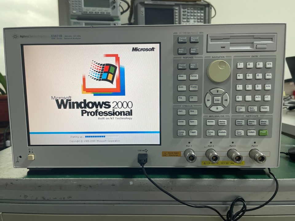 Agilent E5071B ENA RF Network Analyzer 300 kHz – 8.5 GHz , w/ opt. 015 ...