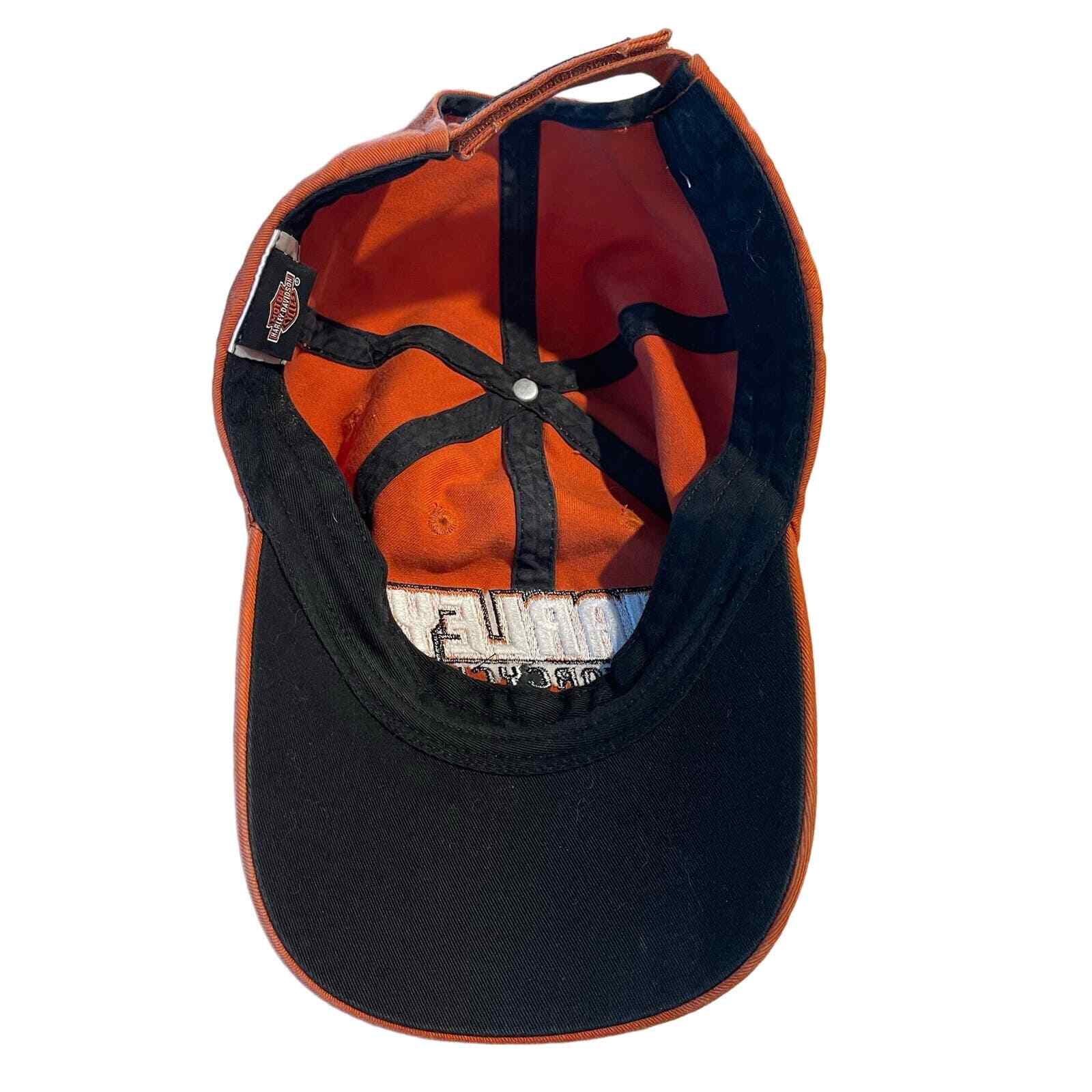 Harley Davidson Burnt Orange Baseball Cap Wings Adjus… - Gem