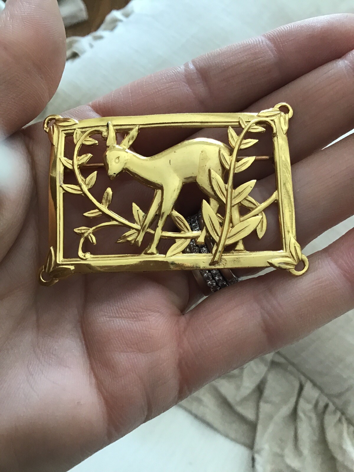 Sterling silver Coro Bunny rabbit ? Deer? Pin Vtg | eBay