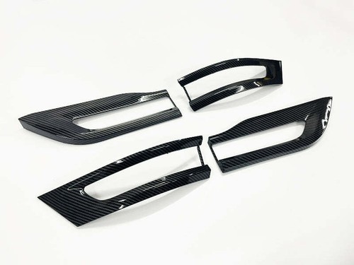 Carbon Fiber Print Pattern Tail Light Surround Trim for Grand Cherokee ...