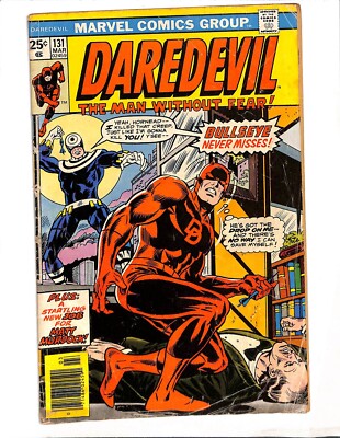 Daredevil #131 1st Appearance of Bullseye Big Key TV Show Disney Raw ...