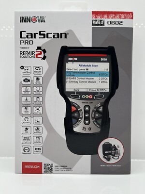 INNOVA 5610 CAR SCAN PRO. DIAGNOSTIC SCAN TOOL - CLEAR CHECK ENGINE ...