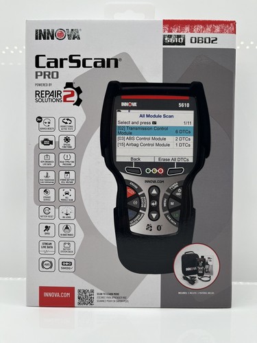 INNOVA 5610 CAR SCAN PRO. DIAGNOSTIC SCAN TOOL - CLEAR CHECK ENGINE ...