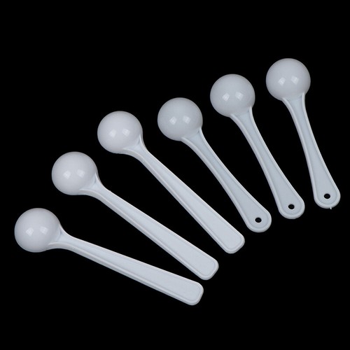 20PCS 1g Plastic 1 Gram Scoops/Spoons For Food/Milk/Medcine Measuring ...