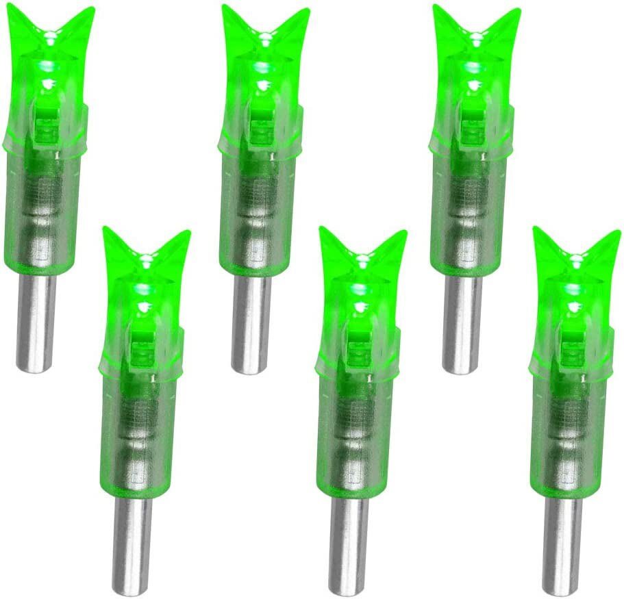 6PCS Lighted Nocks for Crossbow with .300/7.62mm Inside Diameter Arrow ...