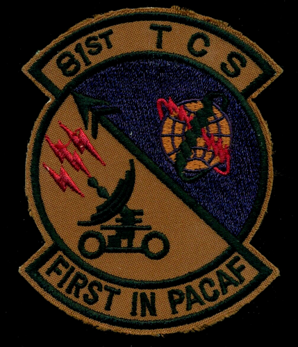 USAF 81st TCS Tactical Control Squadron Patch J-17 | eBay
