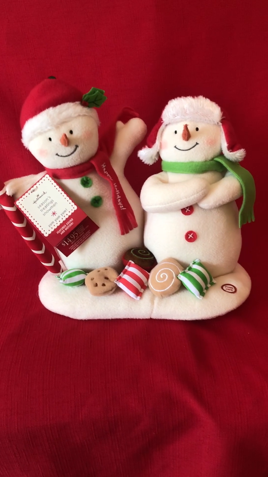 2008 Hallmark Season's Treatings YUM YUM Snowmen Jingle Pals TAGS ...