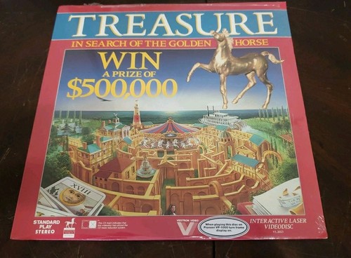 TREASURE: IN SEARCH OF THE GOLDEN HORSE Laserdisc BRAND NEW SEALED VERY ...