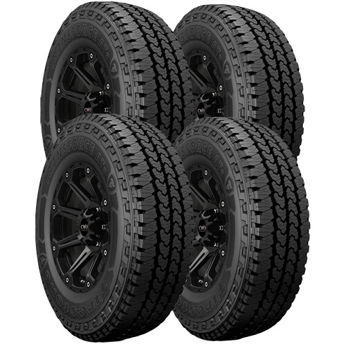 (QTY 4) LT265/60R20 Firestone Transforce AT2 121R Load Range E Black ...