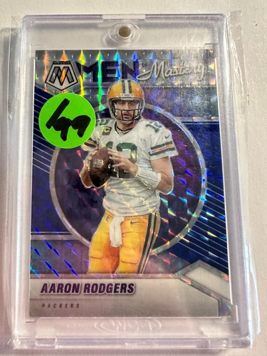 2021 Panini Mosaic - Men of Mastery Aaron Rodgers #MM5 Blue Mosaic ...