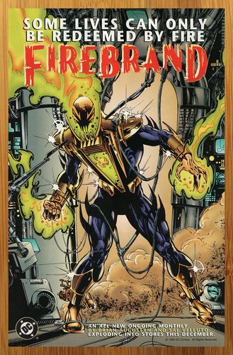 1995 DC Comics Firebrand Vintage Print Ad/Poster Augustyn Velluto Promo ...