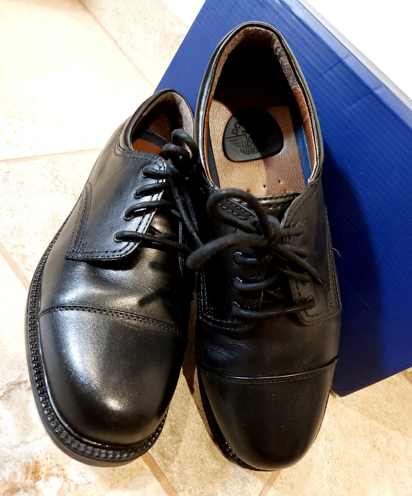 Dockers | Gordon Black Leather Cap Toe Oxford Dress Shoes Men's Size 10 ...