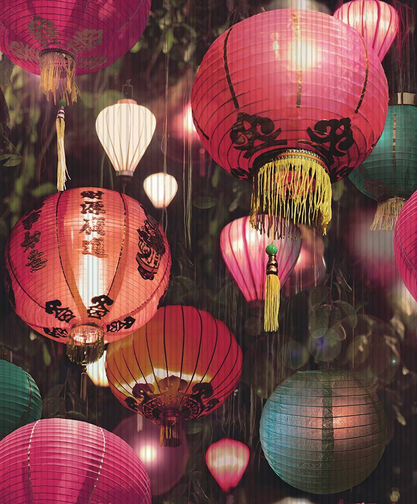 Japanese Paper Wall Light Mix Multi Colorful String Lights Japanese