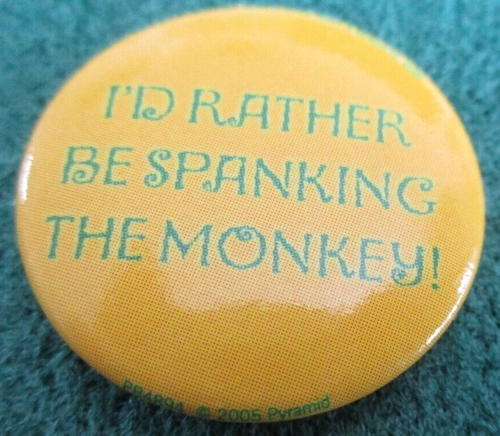 Badge Pin Rude Funny Humour Cheeky Novelty Joke ~ I`d Rather Be ...