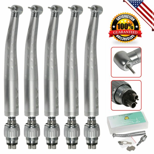 5*Dental High Speed Handpiece With Quick Coupler 4-Hole Swivel Coupling ...