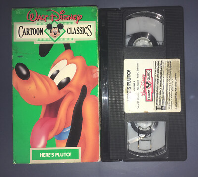 Walt Disney Cartoon Classics - V. 5 - Here's Pluto! (VHS, 1991) RARE ...