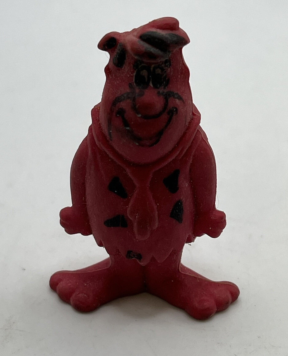 Fred Flintstone Figure Toy Fruity Pebbles Pink Red Cereal Premium 1987 ...