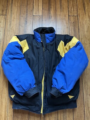 Vintage 80s Men’s Color Block Ski Jacket Puffer Coat GANT | eBay