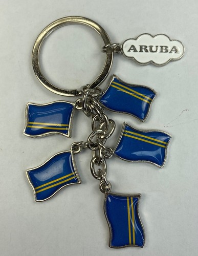 Aruba National Flag 6 Charm 3" Keychain | eBay