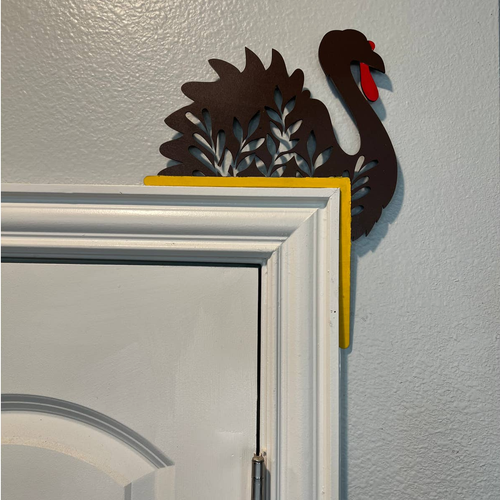 Hand Crafted Reversible Thanksgiving Turkey Door Corner Decoration | eBay